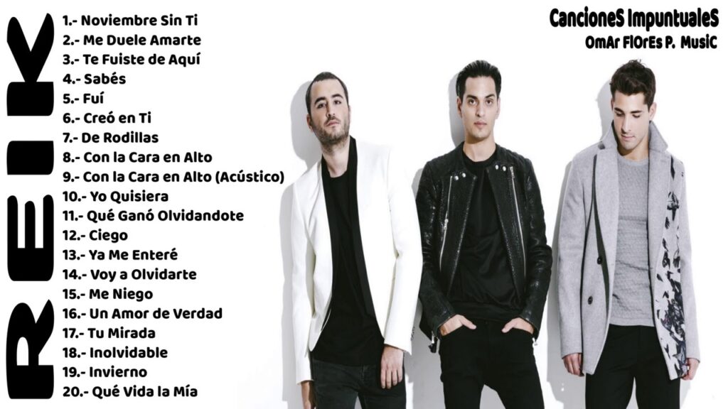 Las mejores canciones de Reik para dedicar en distintos momentos